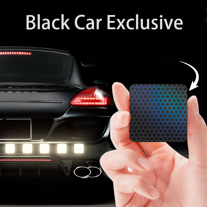 Black Reflective Strips Sticker Adhesive Safety Mark Warning Tape Bike ...