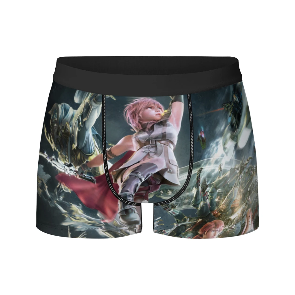 FFinal-Fantasy-XIII Calzoncillos tipo bóxer elásticos de seda de leche ...