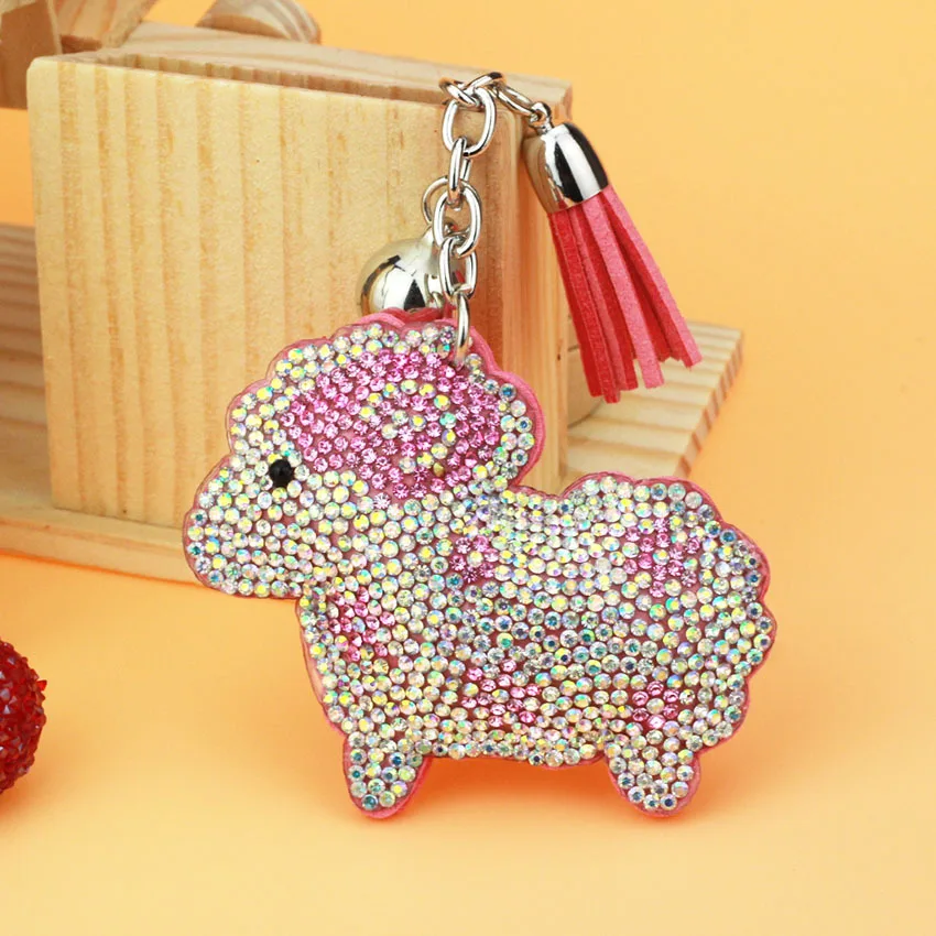 Handmade-Cute-Animal-Little-Sheep-Keychain-Pendant-for-Women-Bag-and ...