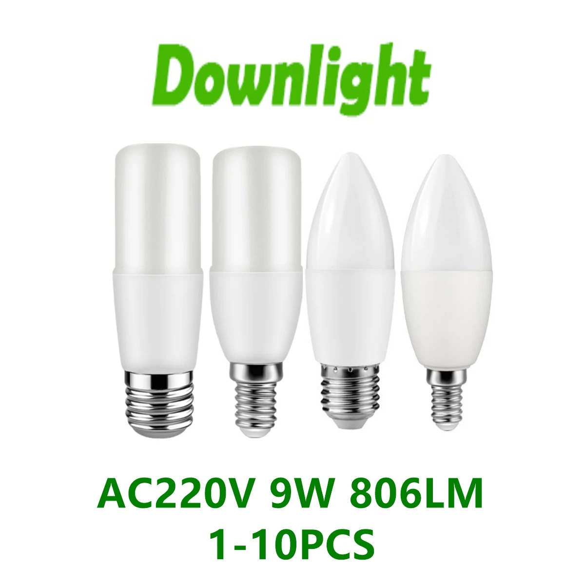 1-10pcs-Bar-Led-Column-Bulb-T37-C37-AC220V-9W-E27-E14-B22-Super-Bright ...