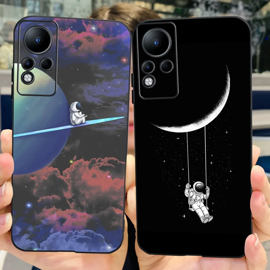 For-Infinix-Note-11-Case-Cute-Astronaut-Shockproof-Silicone-Phone-Cover ...