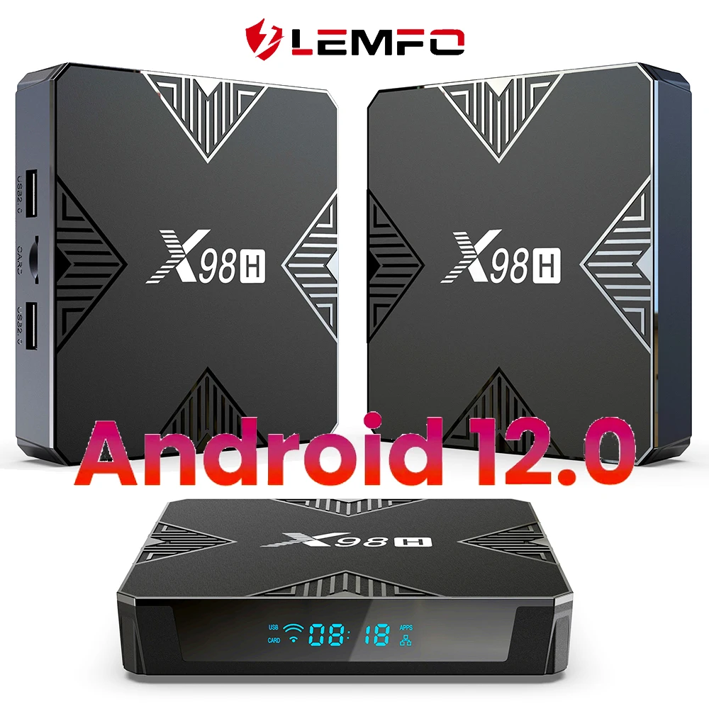 LEMFO-X98H-tv-box-Android-2023-Allwinner-H618-Quad-core-Android-12 ...