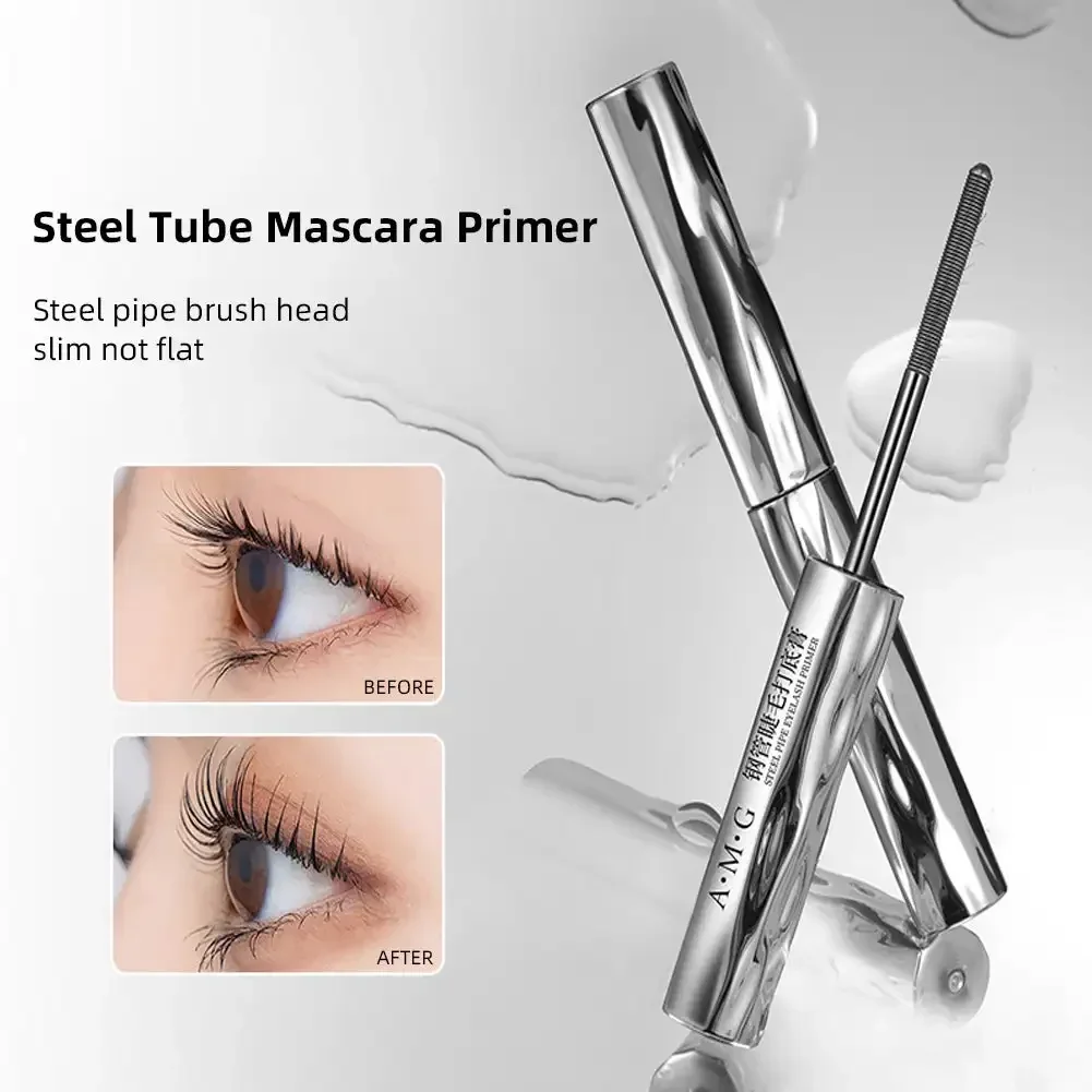 Metal Iron Lashes Mascara Waterproof Silk Fiber Mascara Black Long ...
