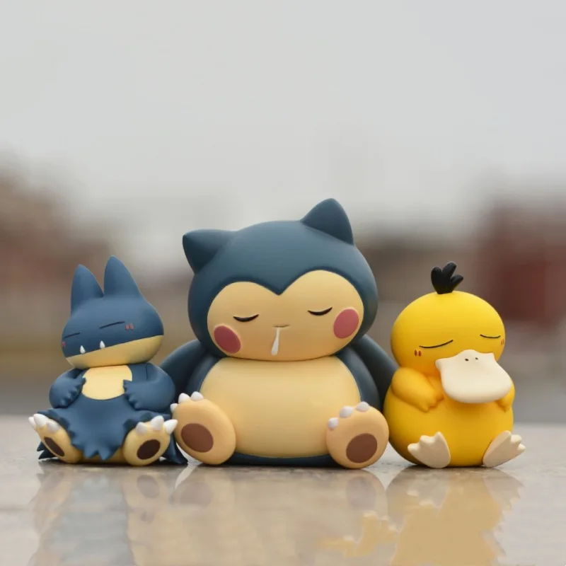 Pokemon Cute Psyduck Snorlax Gonbe Sleeping Ver. Cute Action Figure ...