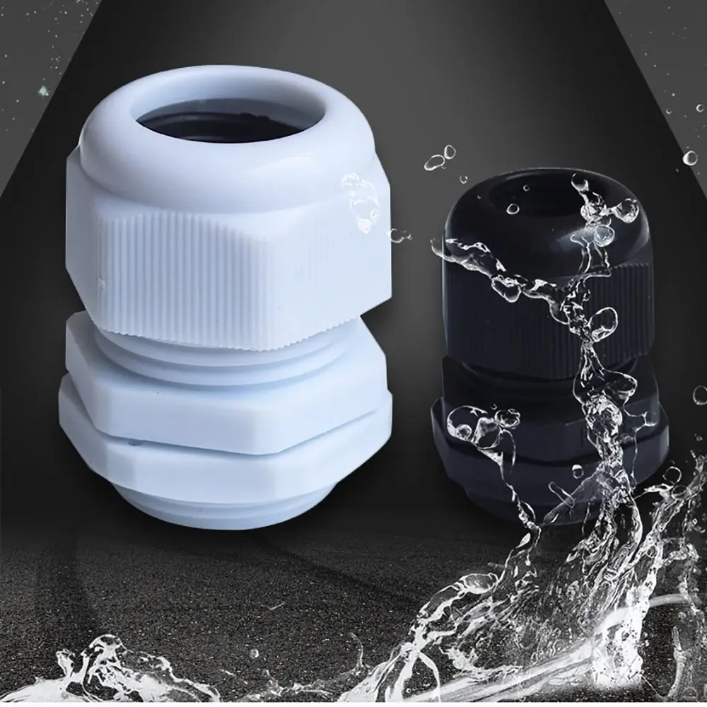 White-Black-Waterproof-Joint-Cable-Gland-Waterproof-IP68-Cable-Entry ...