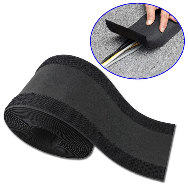 1-3-Meter-Soft-Adjustable-Hook-And-Loop-Wire-Cable-Cover-Cord-Organizer ...