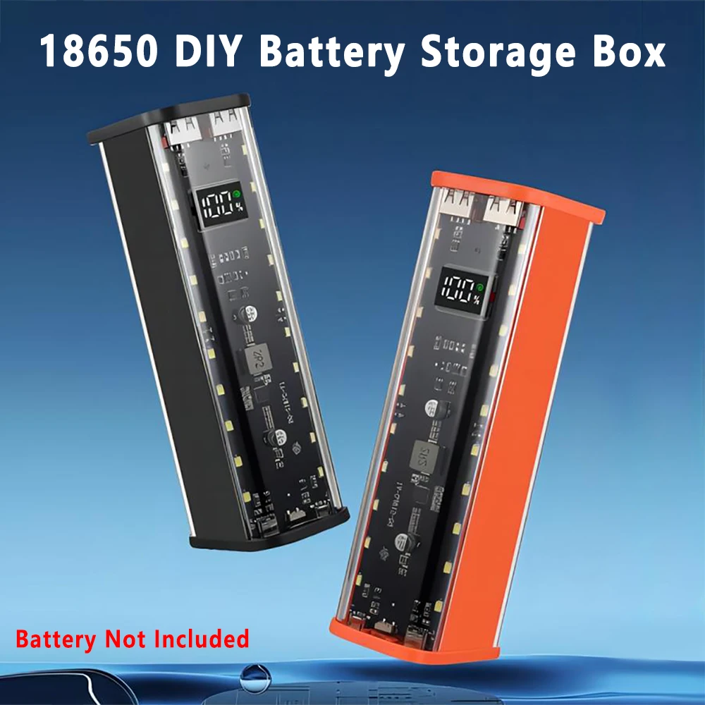18650-Power-Bank-8-Slots-18650-DIY-Battery-Storage-Box-Digital-Display ...