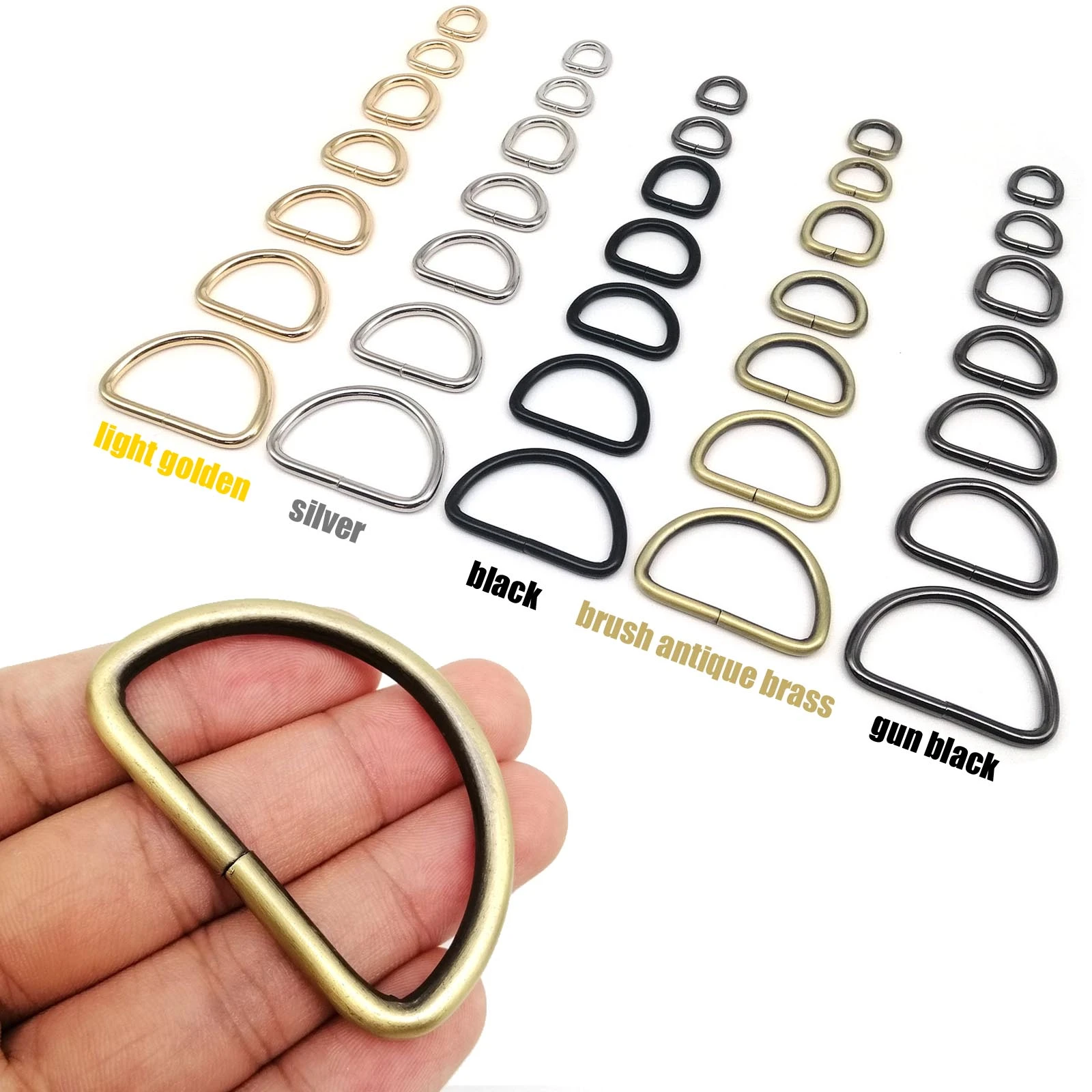 5pcs Metal High Quality Thickened Leather Hand Bag Backpack Purse Strap ...