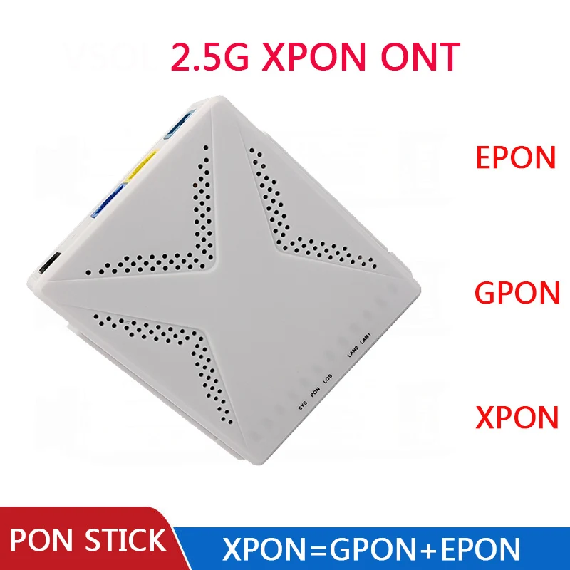 VSOL 2.5Gb XPON ONT V2802RH EPON GPON ONU SC Connector pon module HGU ...