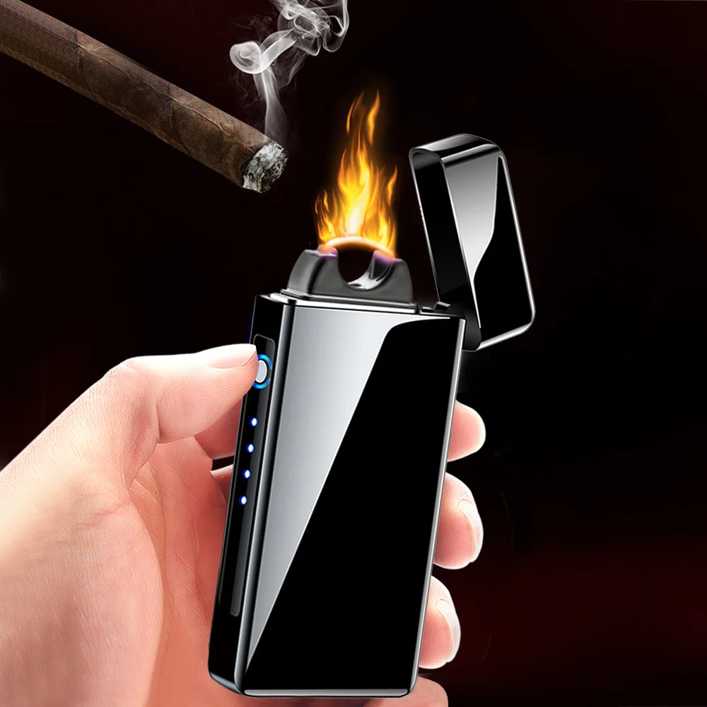 High Arc Flame Lighter Usb Rechargeable Plasma Lighter Smart Chip Metal ...