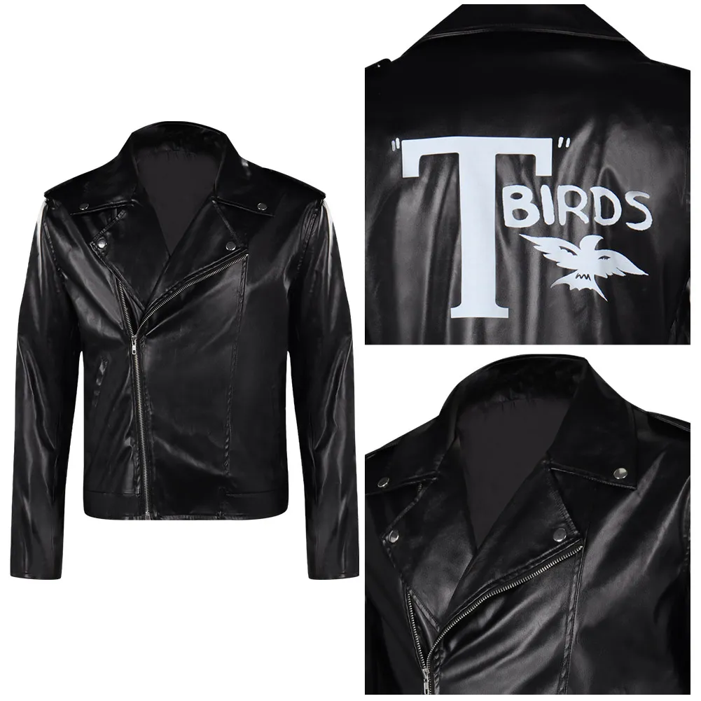 Grease-Danny-Cosplay-Costume-Men-T-birds-Jacket-Coat-Outfits-Halloween ...