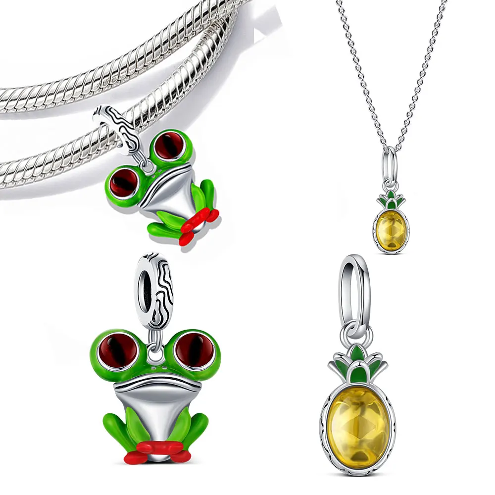 Colgante-de-rana-para-mujer-abalorio-de-Animal-para-pulsera-Pandora ...