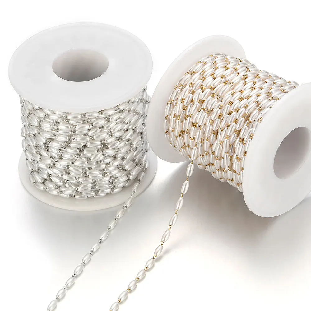 2-Meters-Stainless-Steel-Cylinder-Artficial-Pearl-Chains-Oval-Link ...