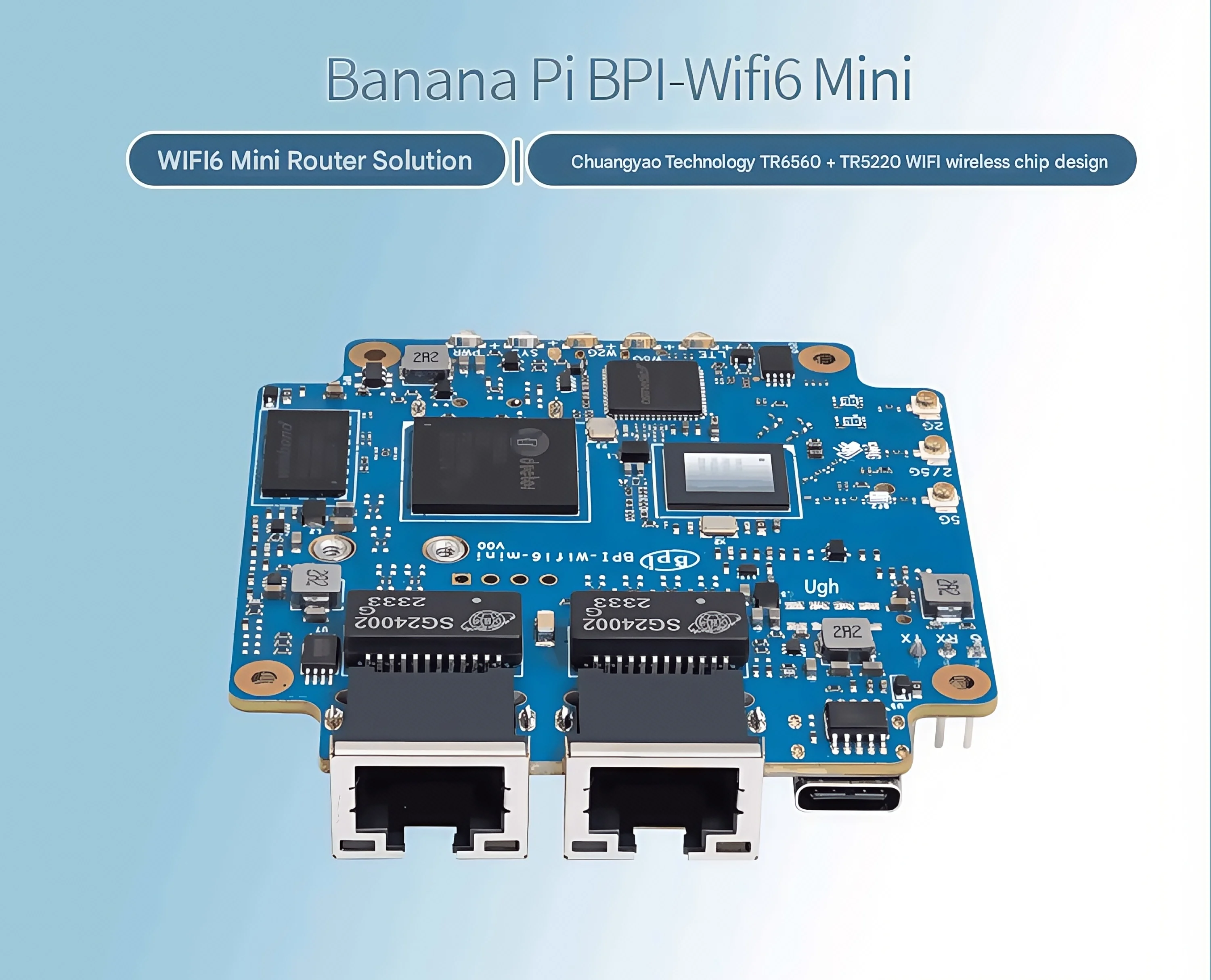 Banana Pi [BPI-WiFi6 Mini] router development board wireless chip ...