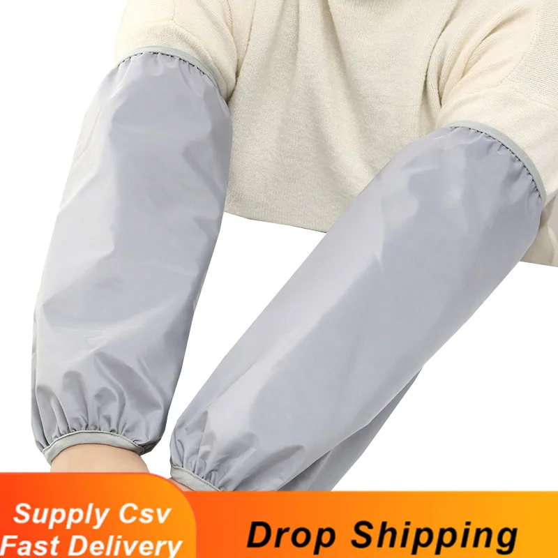 Oversleeves-Waterproof-Sleeves-Women-PVC-Arm-Ruffles-for-Work-Anti ...