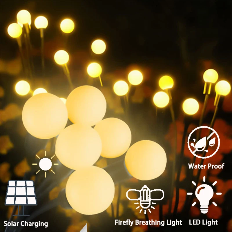 Solar-LED-Light-Outdoor-Waterproof-Garden-Sunlight-Powered-Landscape ...