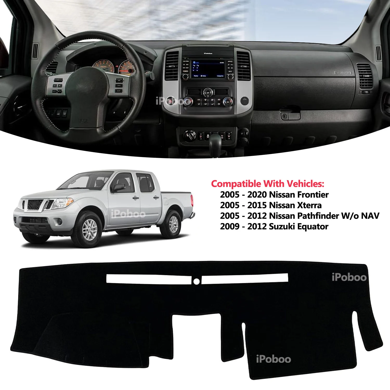 Dashboard-Cover-Interior-Center-Console-Protector-Mat-Pad-Carpet-For ...
