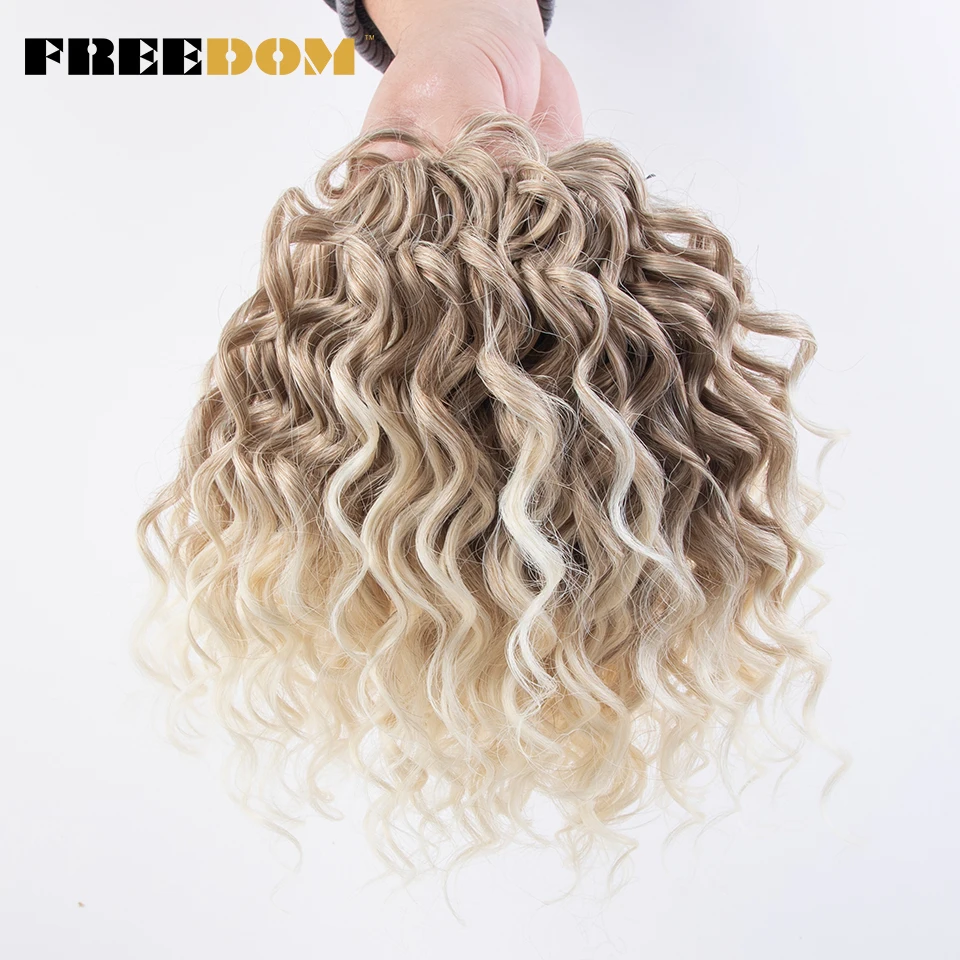 FREEDOM-10inches-Synthetic-Deep-Wavy-Twist-Crochet-Braids-Hair-Ombre ...