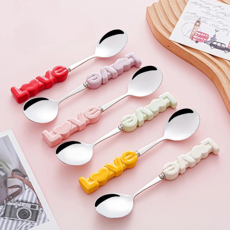 Food-Grade-304-Stainless-Steel-Spoon-Household-Tableware-High ...