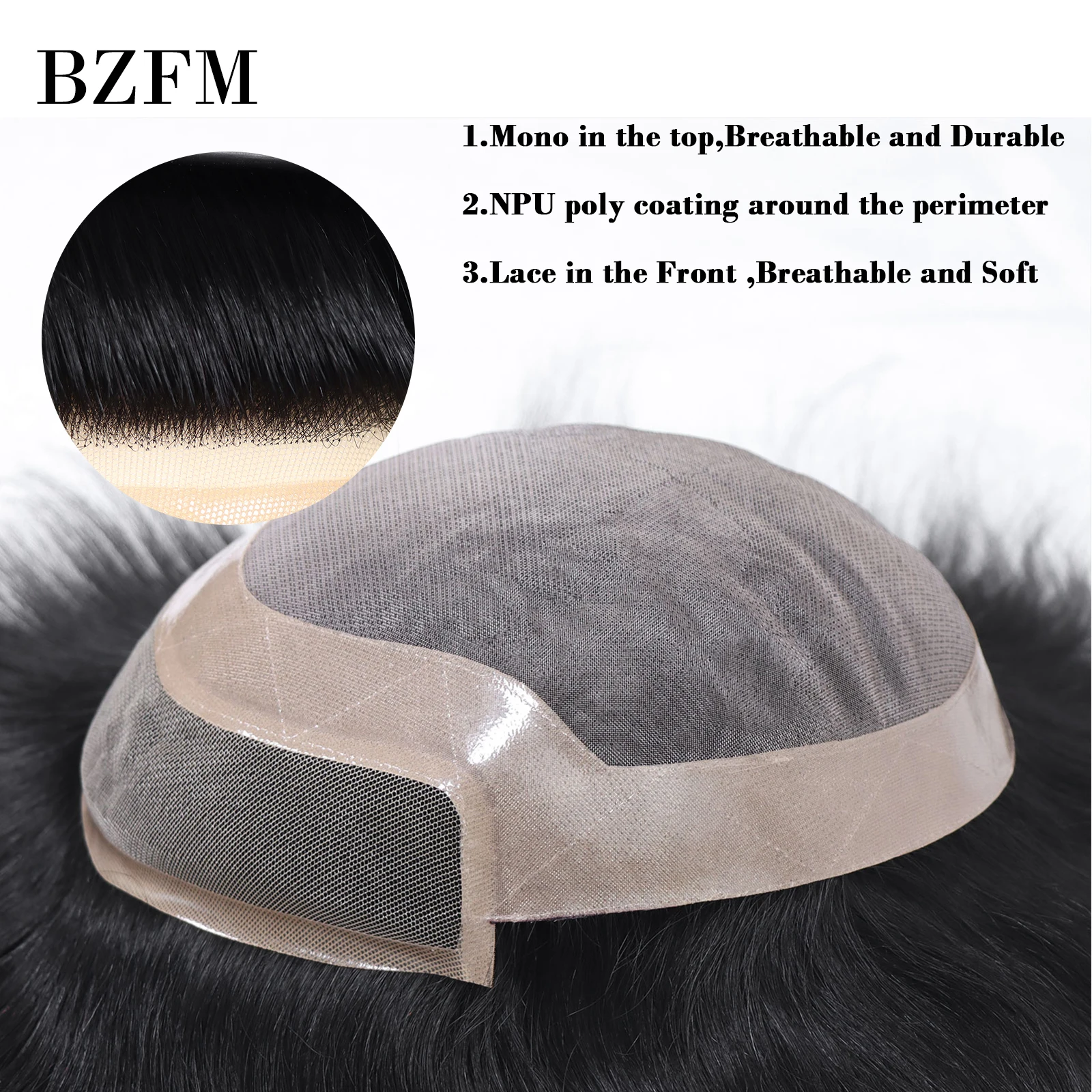 Lace-Front-Mono-Top-PU-Around-Men-Toupet-Proth-se-capillaire-masculine ...
