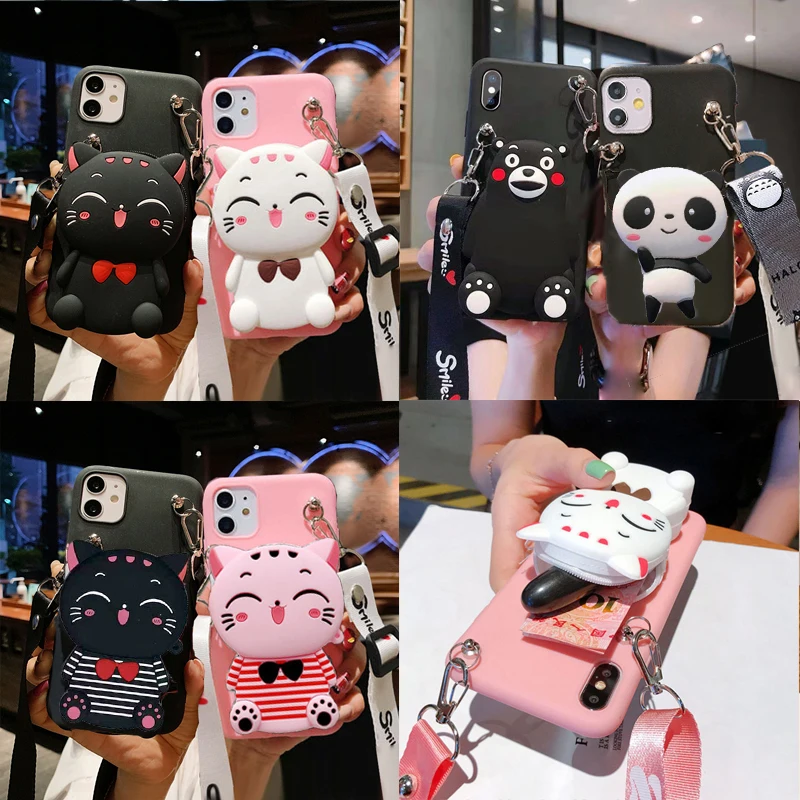 Desenhos-animados-3D-Cat-Carteira-Capa-para-Oneplus-Estojo-TPU-Macio ...