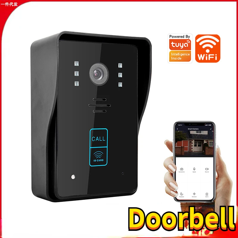 Smart visual doorbell wireless home wifi video intercom anti-theft monitoring doorbell camera ...