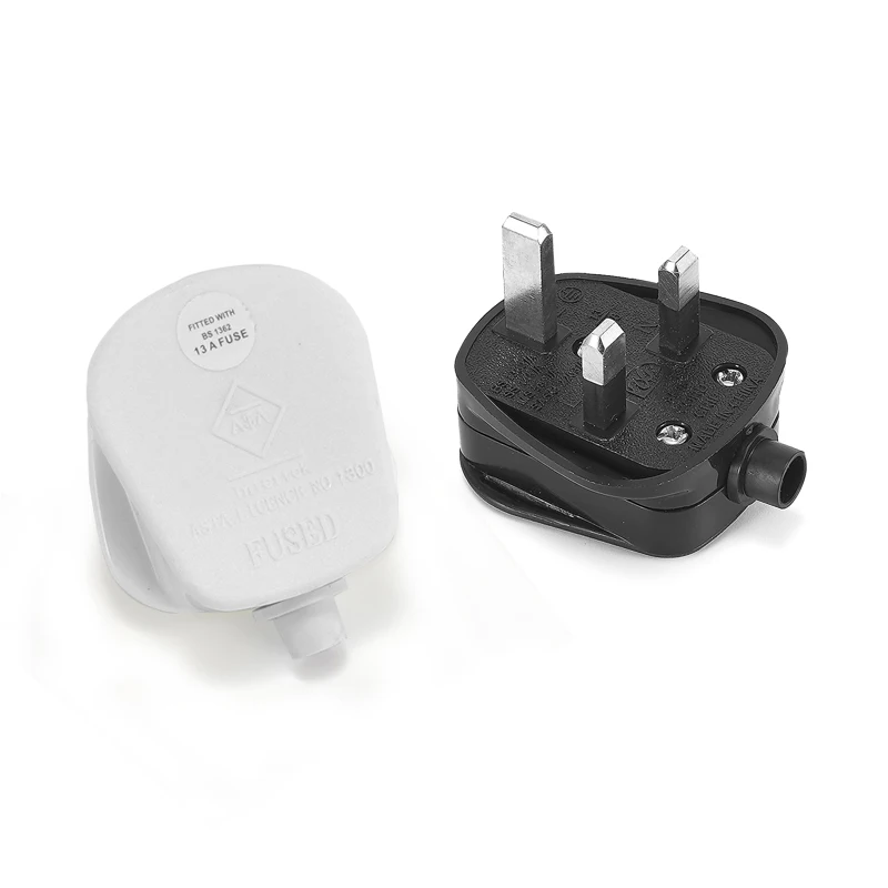 UK-Male-Replacement-Rewireable-3Pin-Type-G-Plug-Electric-Outlets-Schuko ...