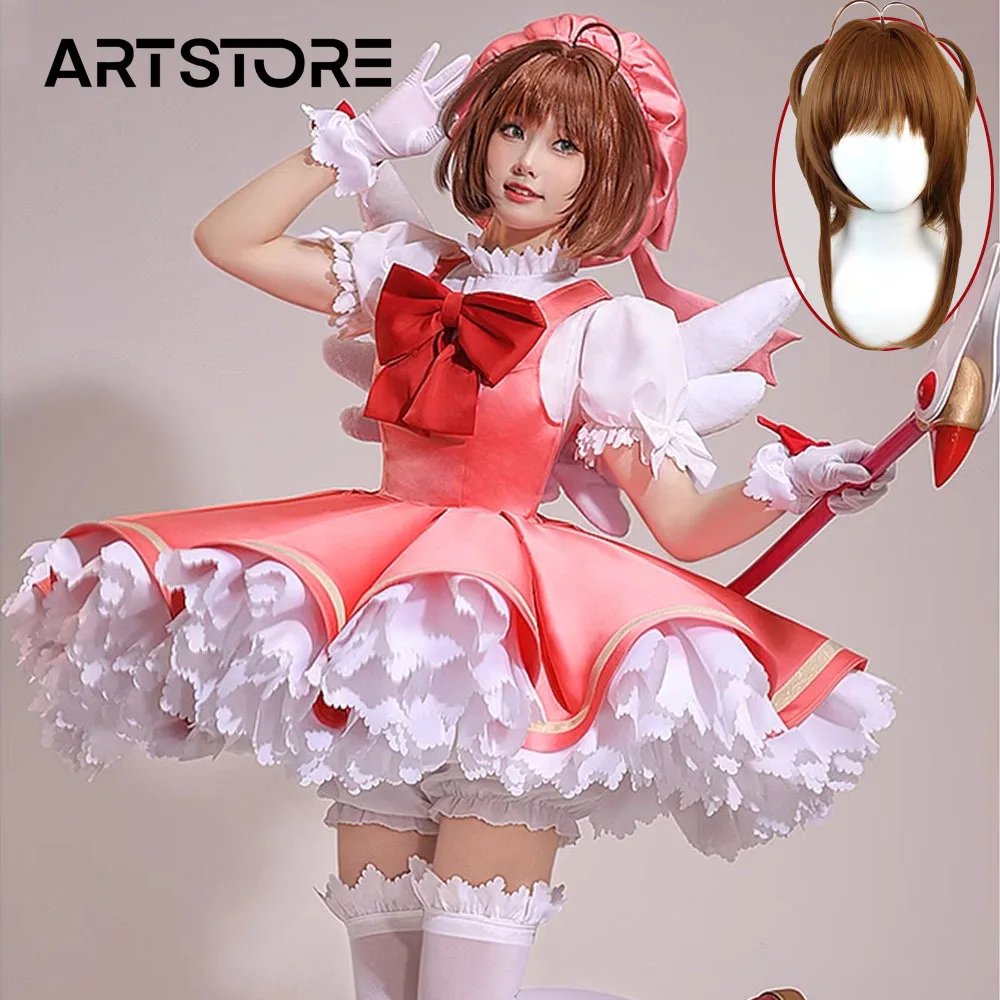 Vestido-de-princesa-Sakura-para-mujer-traje-de-Cosplay-Captor-de ...