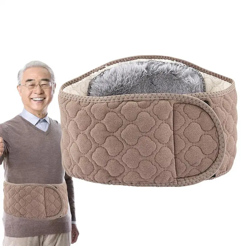 Stomach Warmer Thermal Plush Waist Warmer Comfortable Back Warmer Belt ...