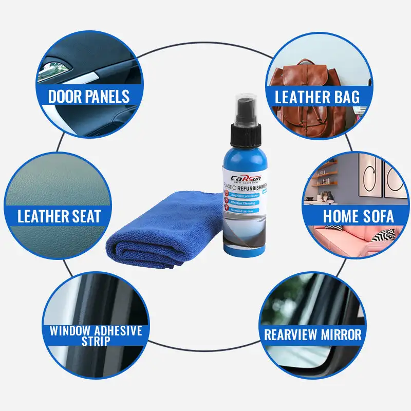 100ML Carsun Car Plastic Parts Refurbish Agent Dash Board Auto Interior Clean Restore Spray Coating Paste Car Maintenance AliExpress
