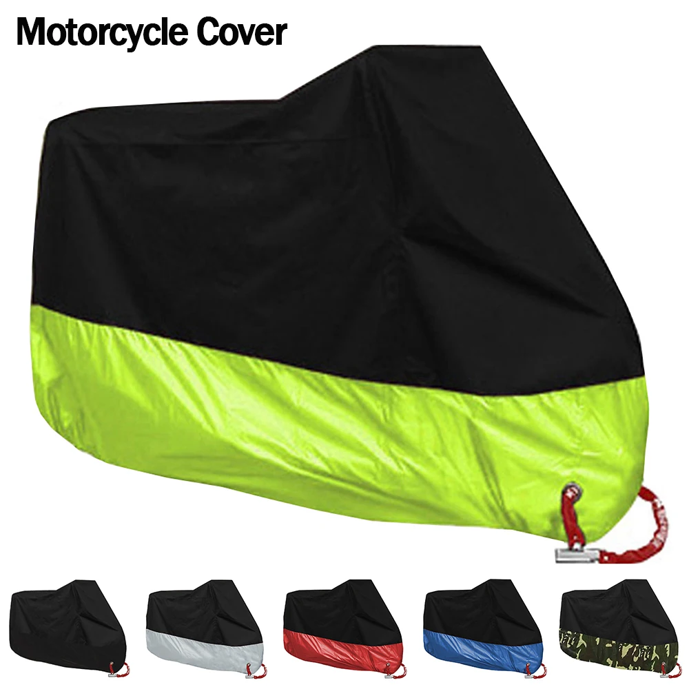 Motorcycle Cover Waterproof All Season Dustproof UV Protective Outdoor ...