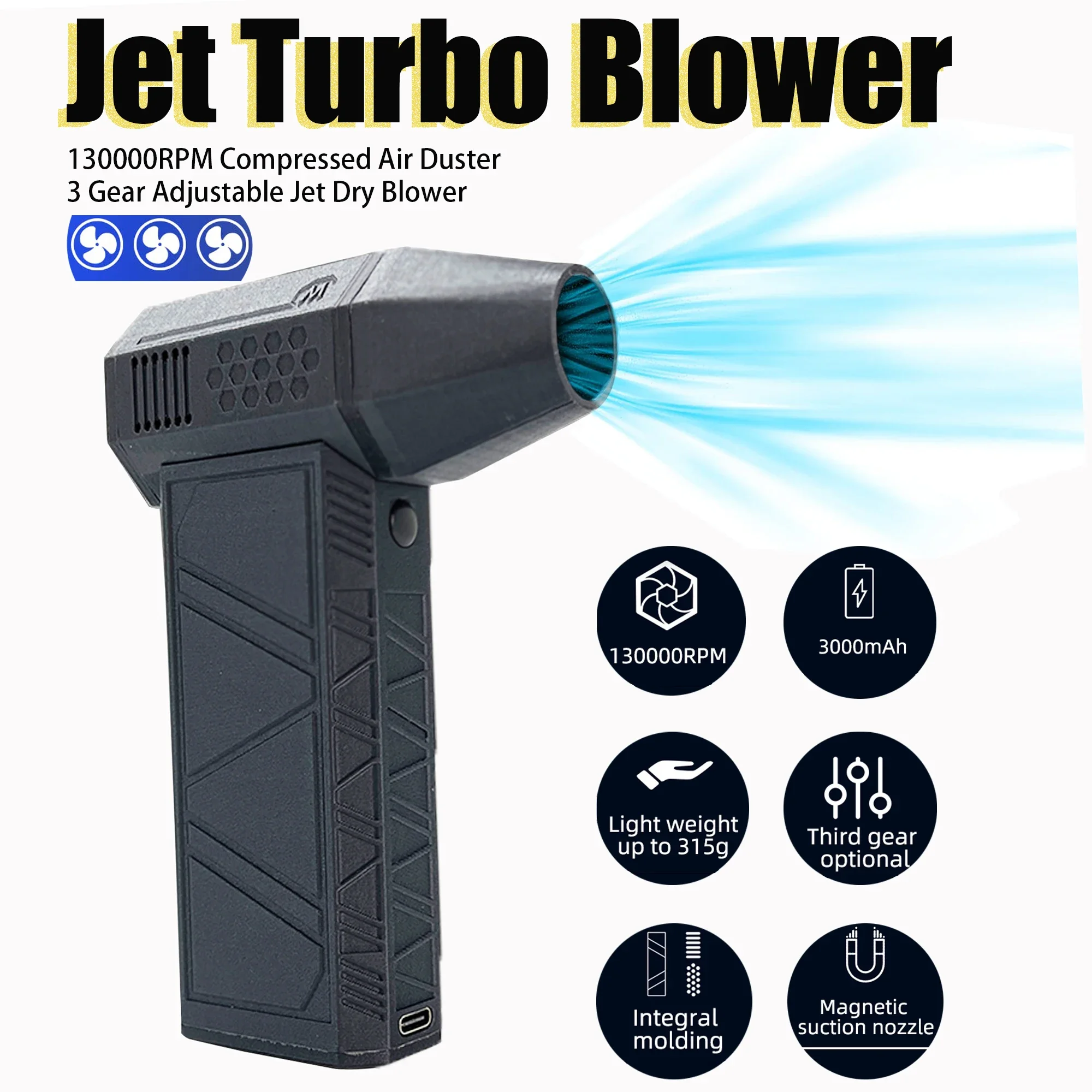 Mini-Turbo-Jet-Fan-Violent-Blower-Handheld-3Speed-Adjusatable-Brushless ...