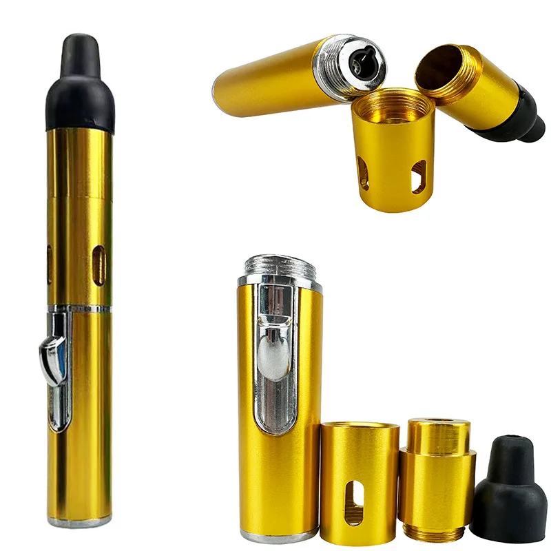 2024 New Lighters Long Portable Metal All in One Pipe Built-in ...