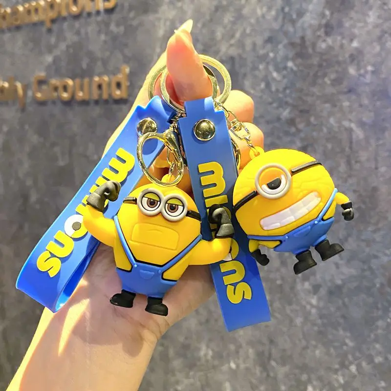 New-anime-peripheral-Despicable-Me-4-Minions-superhero-keychains ...