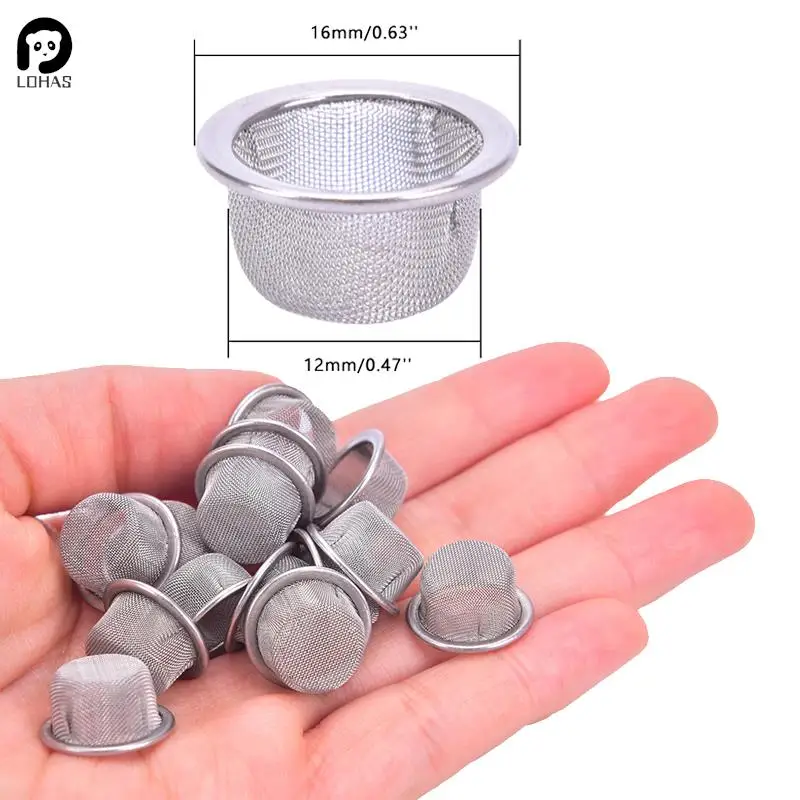5-10-20Pcs-Tobacco-Smoking-Pipe-Metal-Filter-Stainless-steel-Mesh-Pipe ...