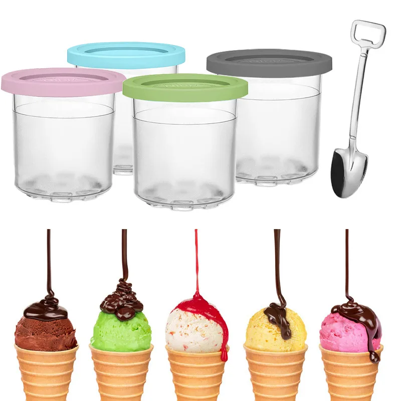 4Pcs-Ice-Cream-Pints-Cups-For-NINJA-CREAMI-NC300s-Series-Ice-Cream ...