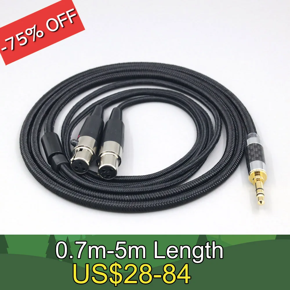 Super-Soft-Headphone-Nylon-OFC-Cable-For-Abyss-AB-1266-Phi-TC-Dual-Mini ...