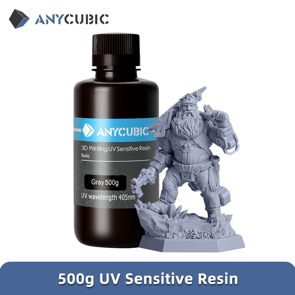 ANYCUBIC 500g UV Resin For LCD 3D Printer 405nm Liquid Photopolymer ...