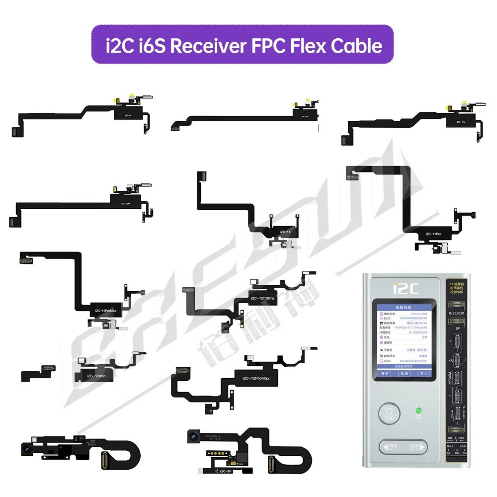 I2C-I6S-Earpiece-Floodlight-Flex-Cable-for-Phone-8-12-Promax-Earpiece ...