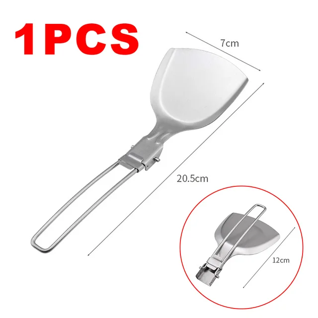 1-5 Stainless Steel Folding Spatula Food Turner Outdoor Cooking ...