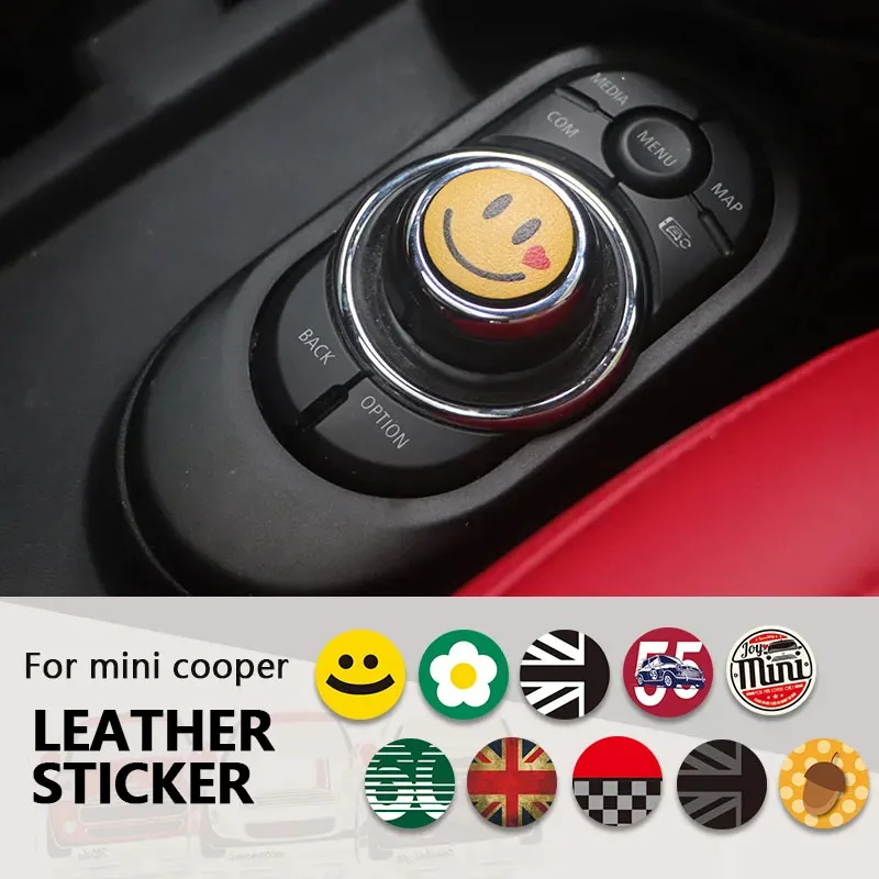 For-mini-cooper-F55-F56-F57-Car-Central-Control-Multimedia-Button-Cover ...