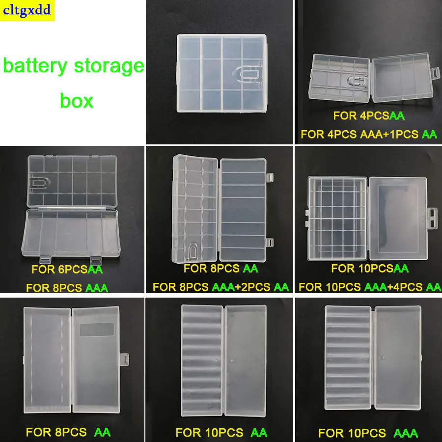 Semi-translucent-Hard-Plastic-AA-AAA-Case-Cover-Holder-AA-AAA-Battery ...