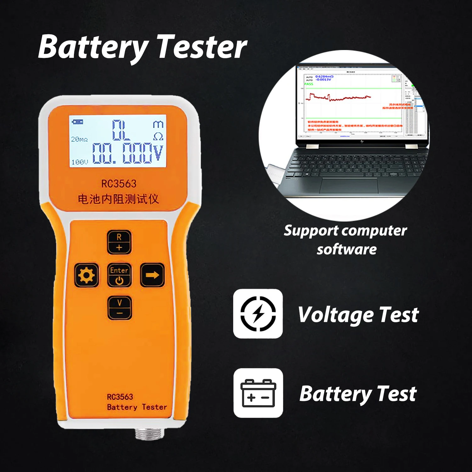 RC3563-Battery-Internal-Resistance-Tester-Internal-Resistance-Detector ...