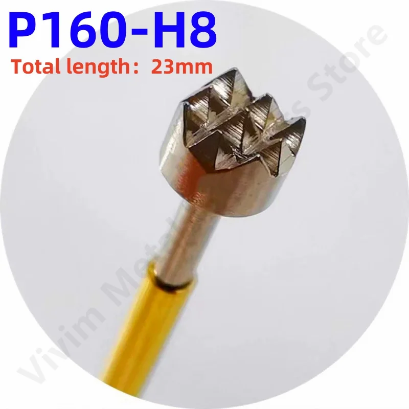 100PCS-P160-H8-Spring-Test-Pin-Nickel-Plated-Head-Test-Probe-Needle ...