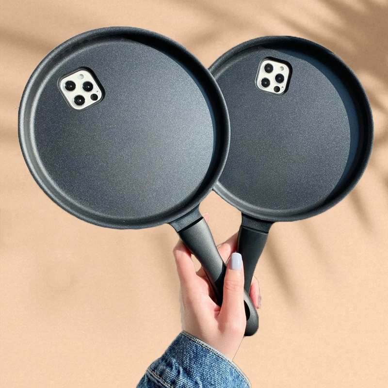 Funny 3D Frying Pan Case For iPhone 13 12 Pro Max 12 Mini 11 Pro SE ...