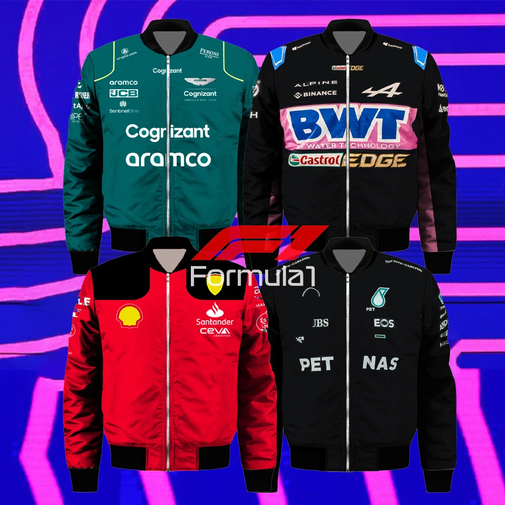 2023 temporada fórmula 1 equipe oficial de corrida uniforme jaqueta ...