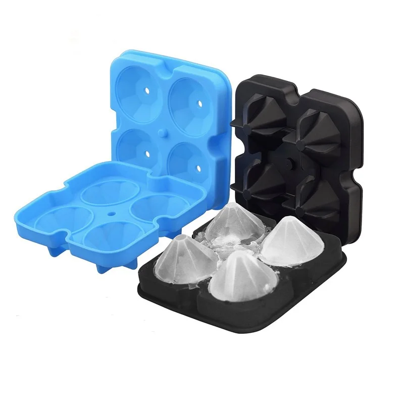 Four-hole-diamond-silica-gel-ice-lattice-mould-ice-cream-tray-mould ...