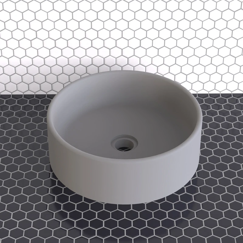 Concrete basin Silicone Mold Circular Square wash sink Molds Bathroom ...