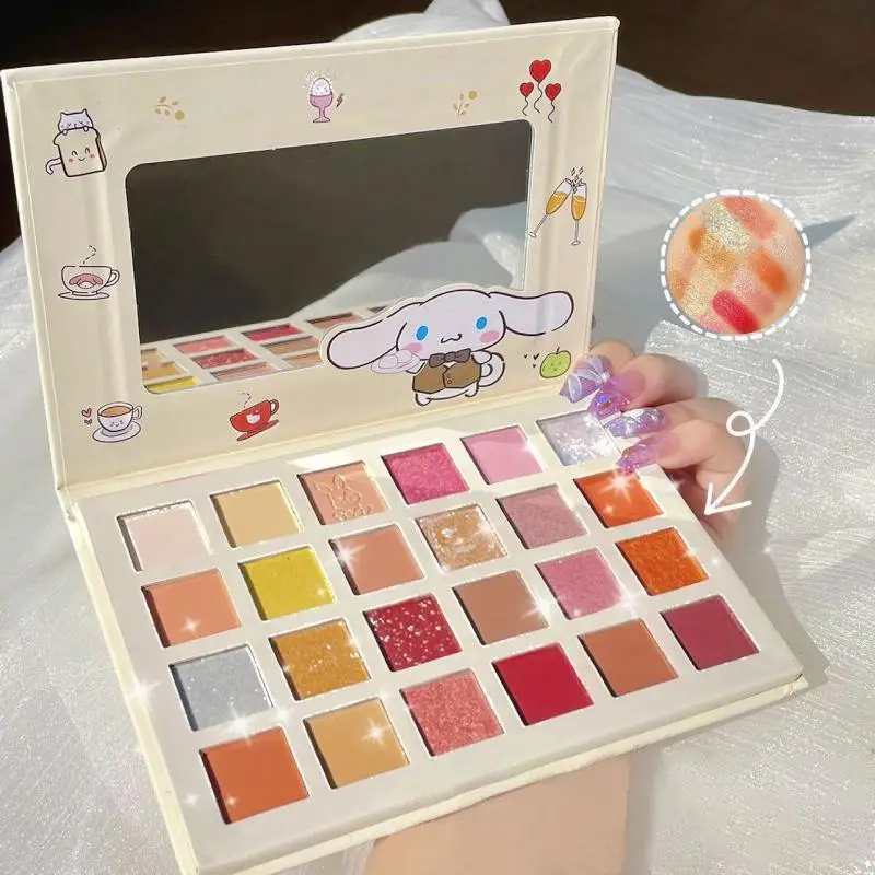 New-24-Colors-Eyeshadow-Palette-Anime-Sanrioed-Cinnamoroll-Cute-Pearly ...