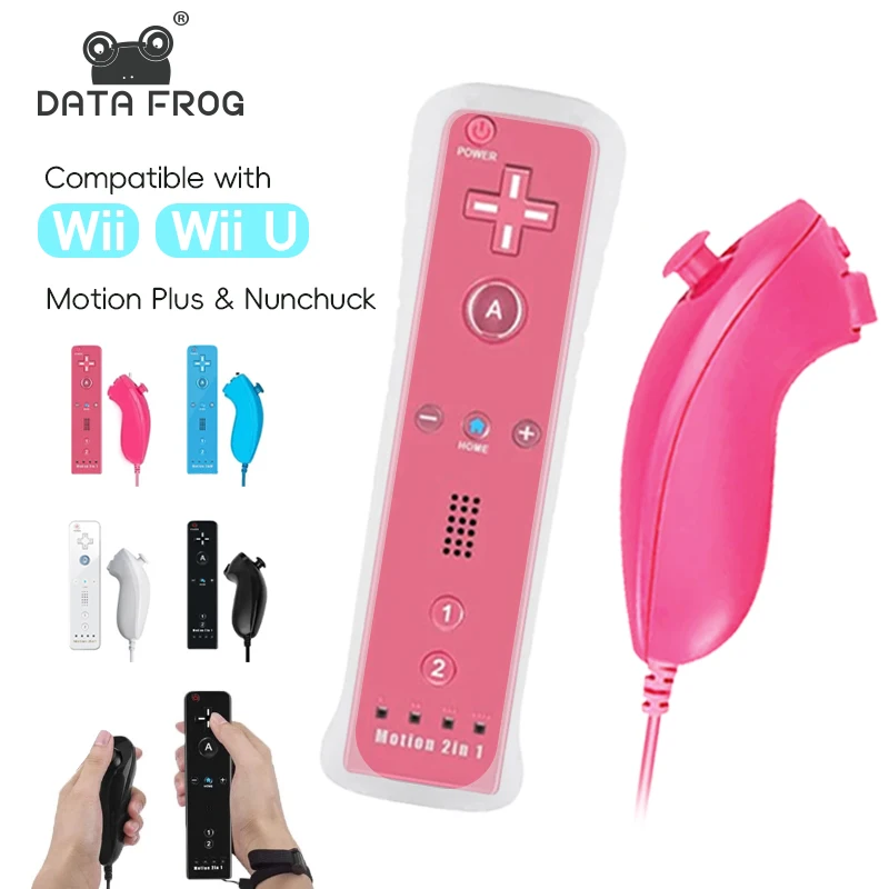 DATA-FROG-mando-inal-mbrico-2-en-1-para-Nintendo-Wii-U-mando-a ...